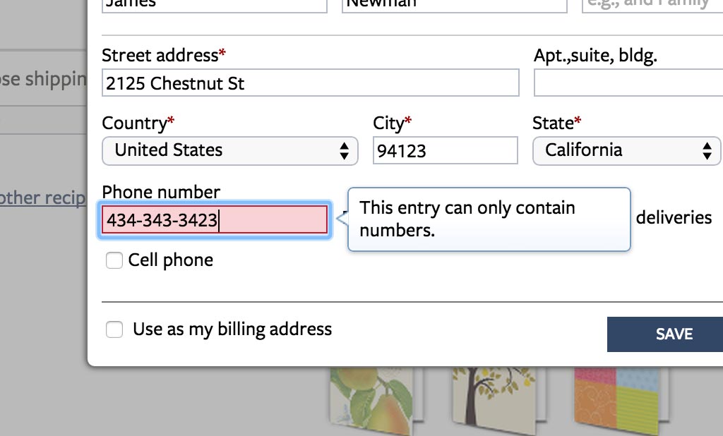 Improve Validation Errors with Adaptive Messages – Articles – Baymard ...