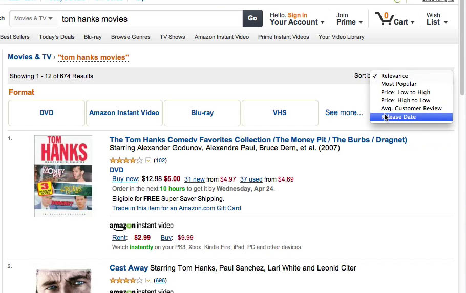 Category-Specific Sorting: A New Way to Sort Products – Baymard