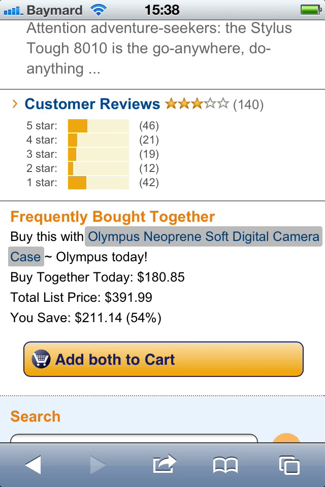 Mobile Product Pages: Always Offer a List of Compatible Products – Baymard