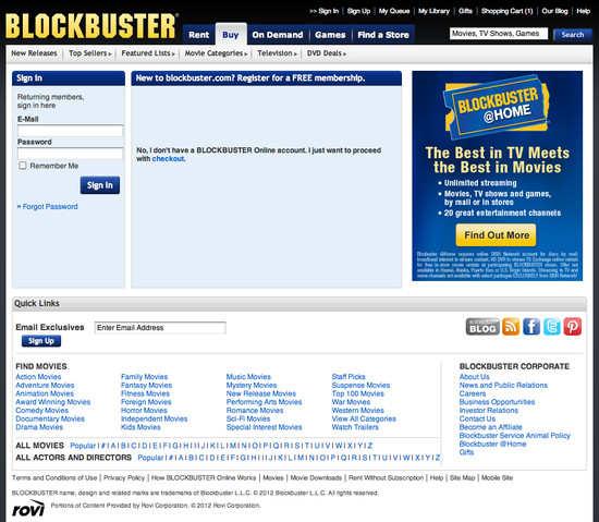 Blockbuster E-Commerce UX Case Study - Baymard Institute