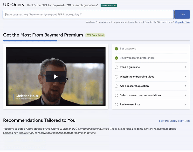 UX-Query - Get Answers To Any UX Question – Baymard