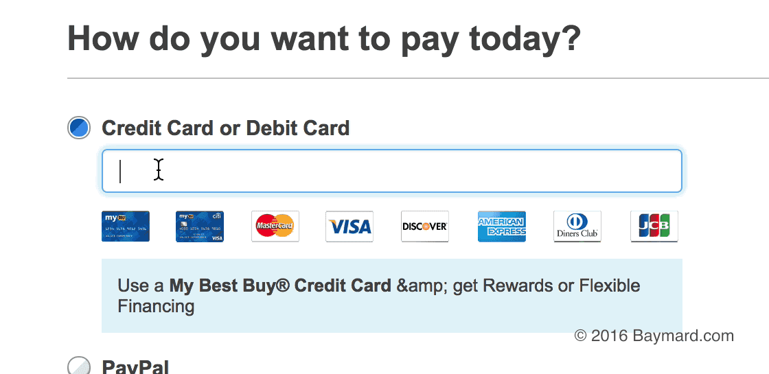 Credit Card Number Field: Auto-Format Spaces – Baymard
