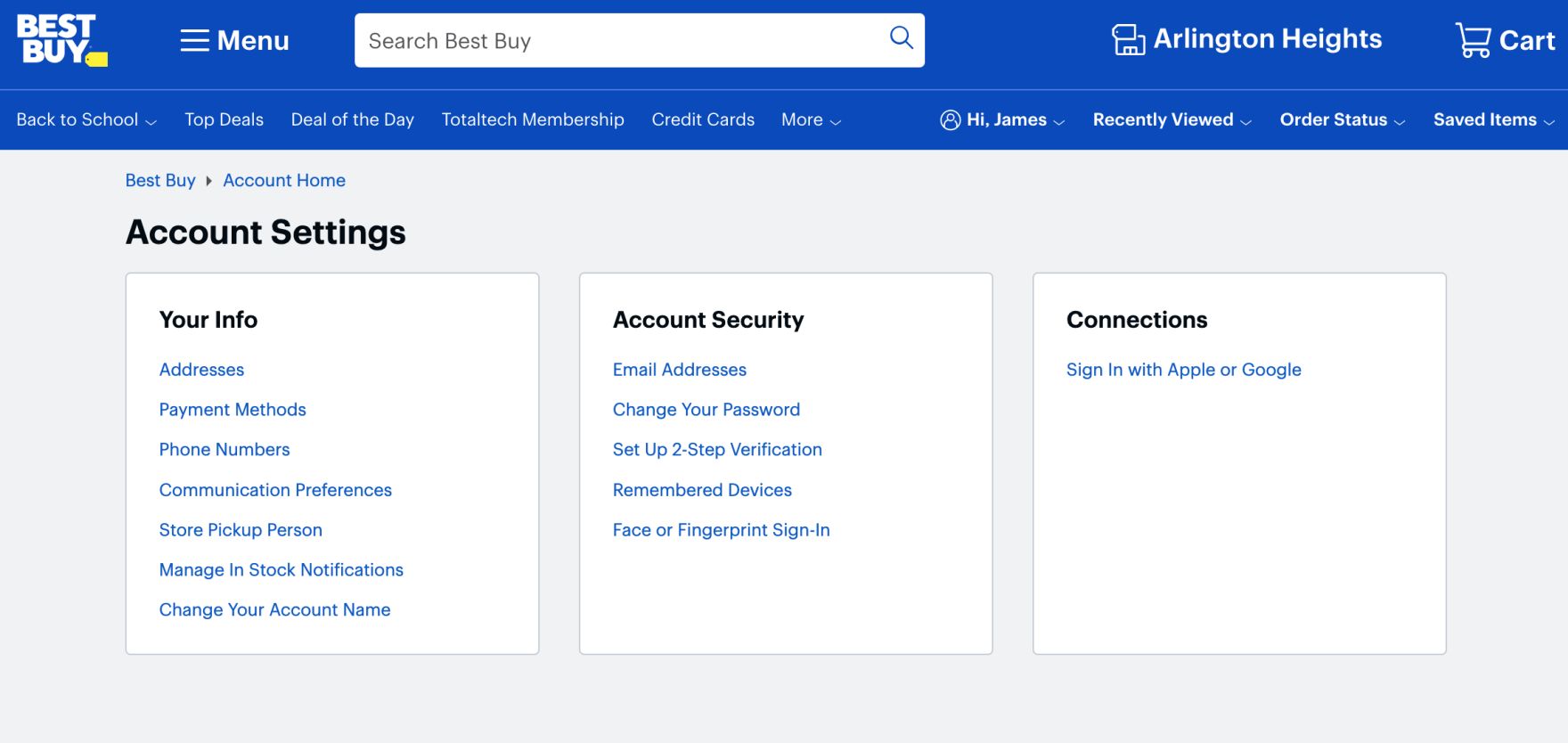 Accounts & Self-Service UX: Consider Having an “Icon-Based” Dashboard ...